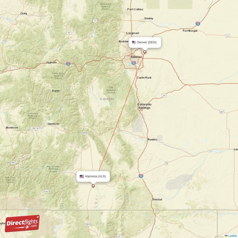 Direct flights from Denver to Alamosa, DEN to ALS non-stop ...