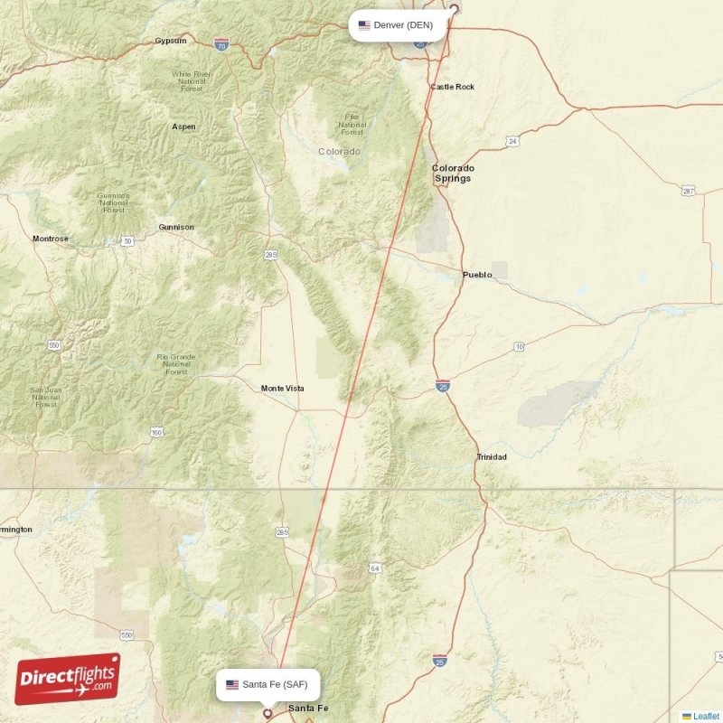 Direct flights from Denver to Santa Fe, DEN to SAF non-stop ...