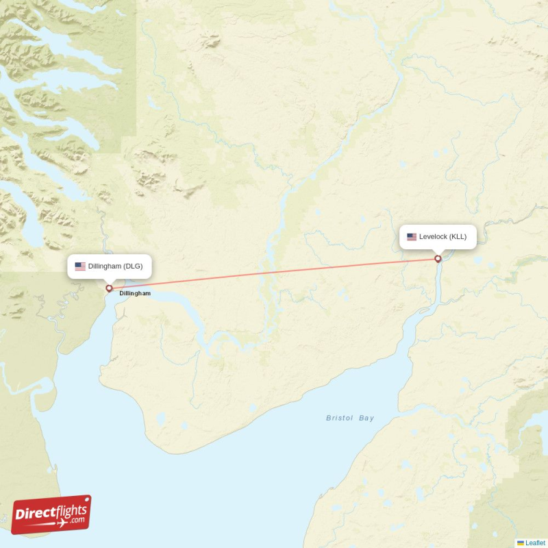 Direct flights from Dillingham to Levelock (DLG-KLL) - Directflights.com