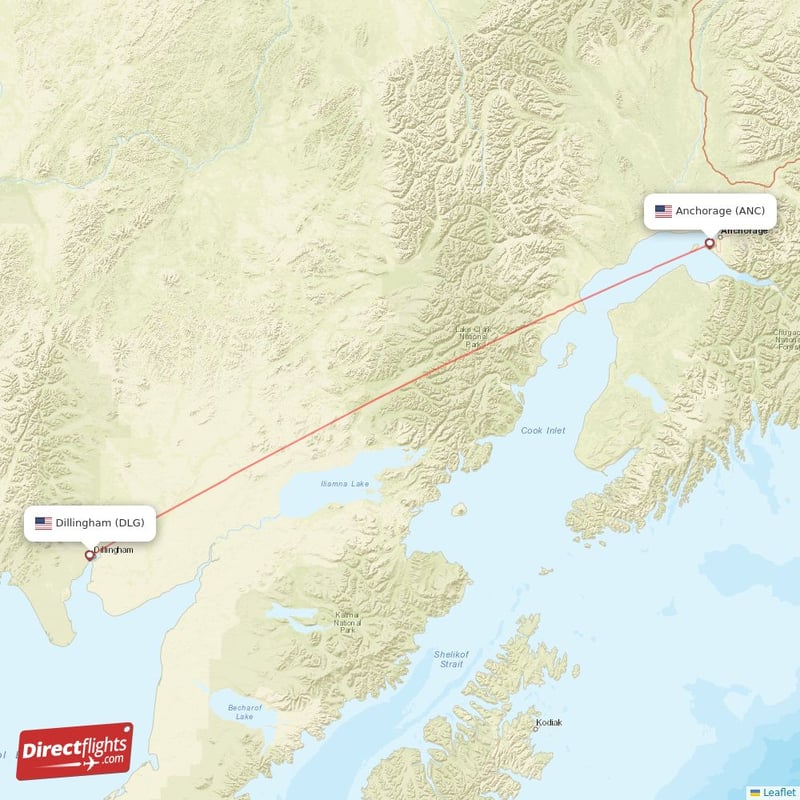 Direct flights from Dillingham - 6 destinations - DLG, USA ...