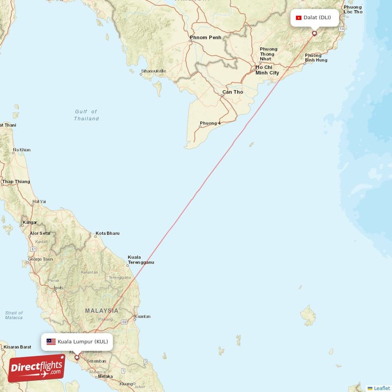 Direct flights from Dalat to Kuala Lumpur, DLI to KUL non-stop ...