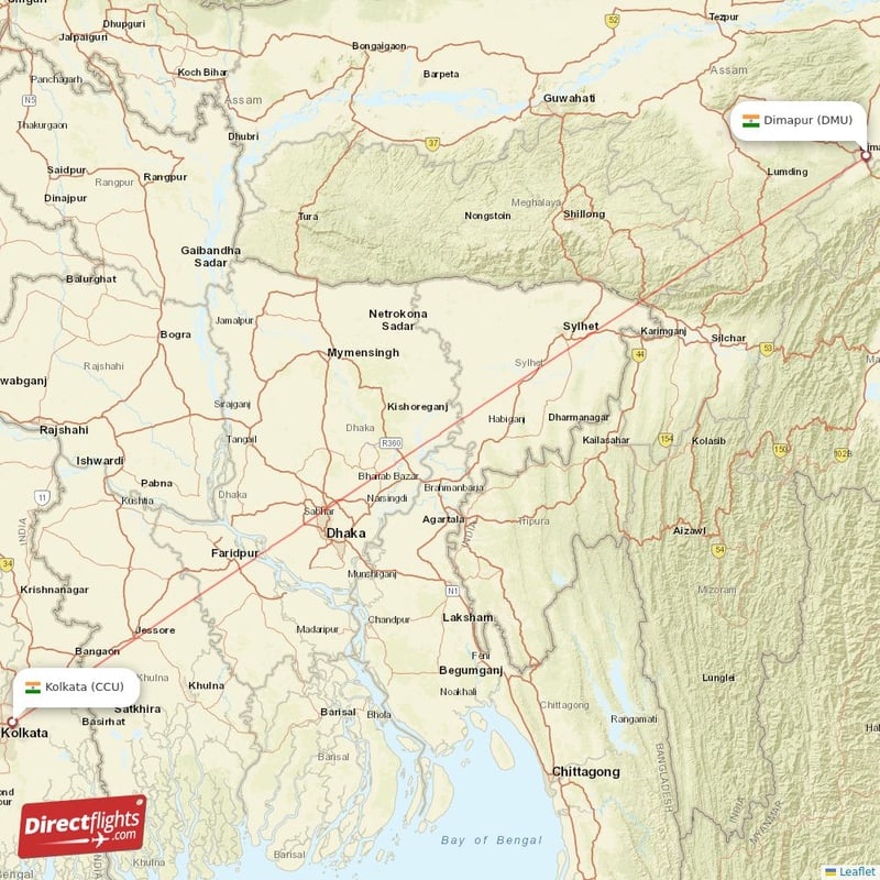 Direct flights from Dimapur to Kolkata, DMU to CCU non-stop ...