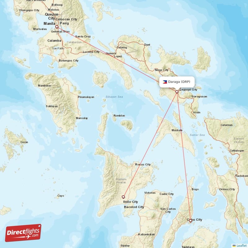 Direct flights from Daraga - 3 destinations - DRP, Philippines ...