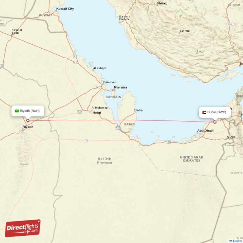 Direct flights from Dubai to Riyadh, DWC to RUH non-stop ...