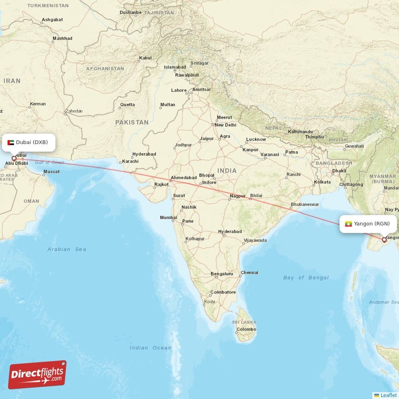 Direct flights from Dubai to Yangon, DXB to RGN non-stop ...