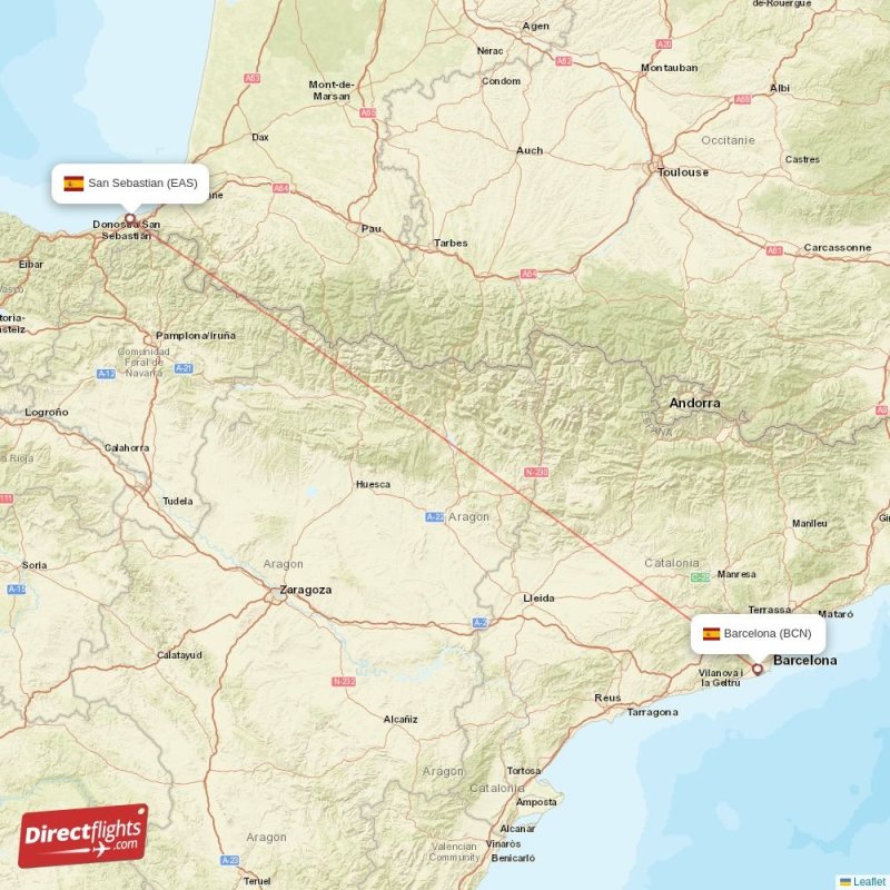 Direct flights from San Sebastian to Barcelona, EAS to BCN non-stop ...