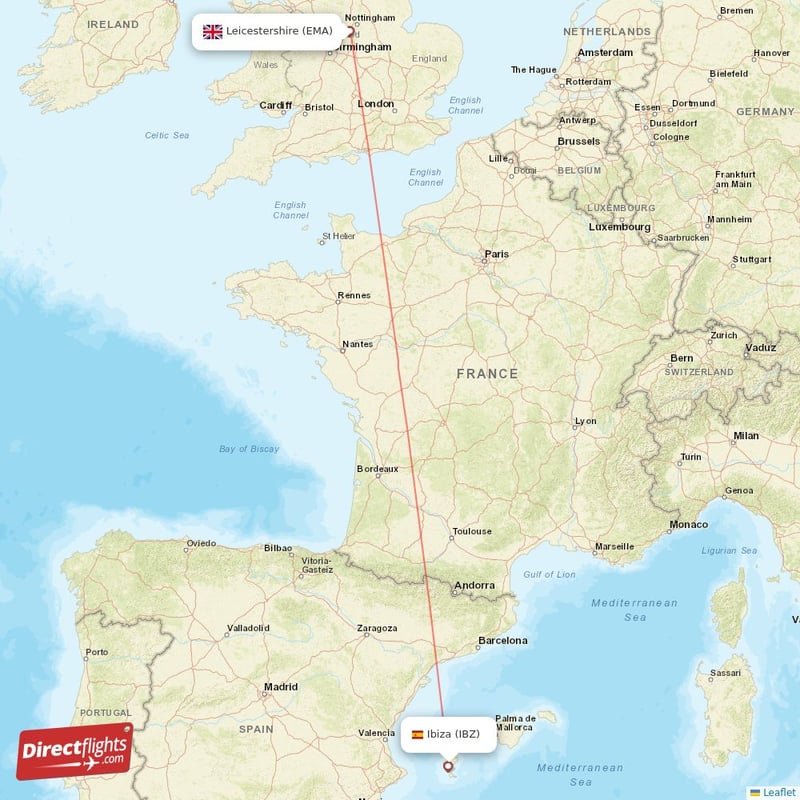 Direct flights from Leicestershire to Ibiza, EMA to IBZ non-stop ...