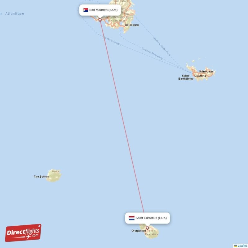 Direct flights from Saint Eustatius to Sint Maarten, EUX to SXM non ...