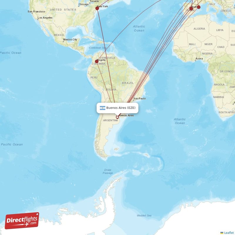 Direct flights from Buenos Aires to London, EZE to LHR non-stop ...