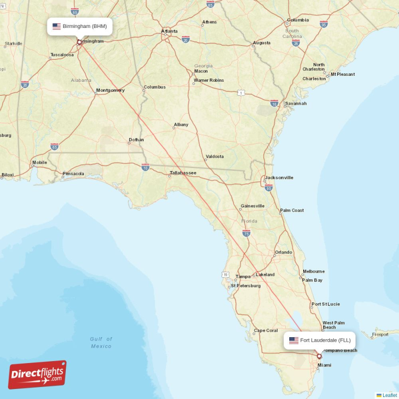 Direct flights from Fort Lauderdale to Birmingham, FLL to BHM non-stop ...