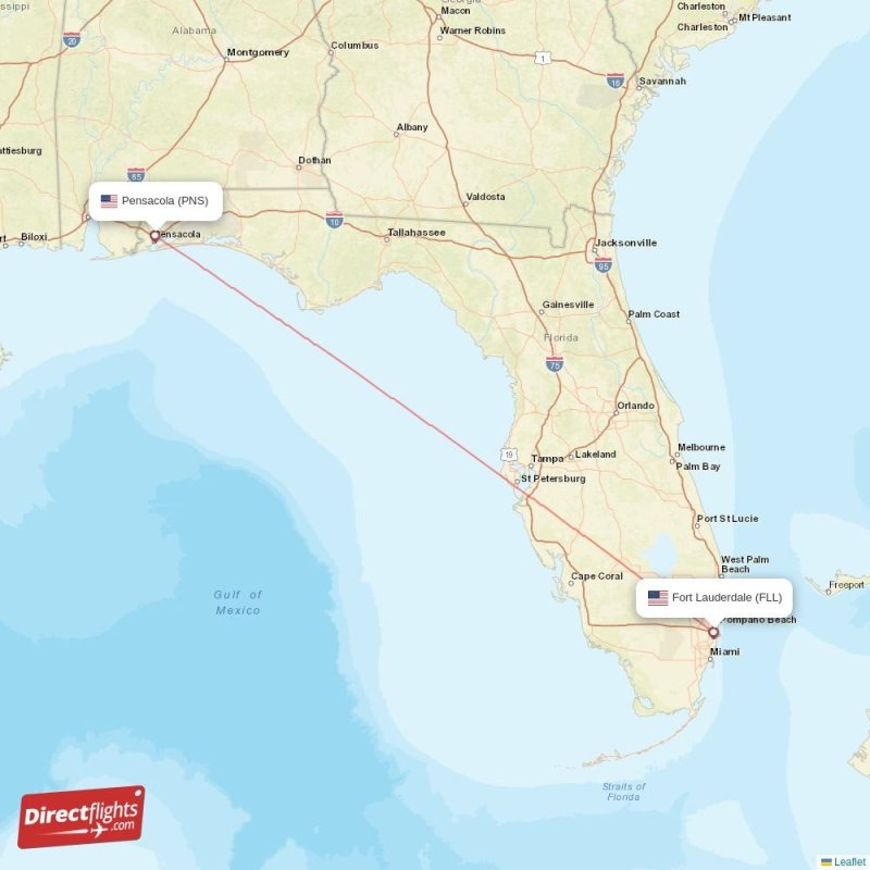 Direct flights from Fort Lauderdale to Pensacola, FLL to PNS non-stop ...