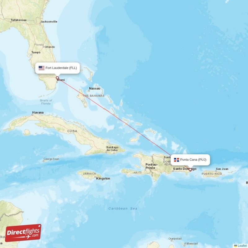 Direct flights from Fort Lauderdale to Punta Cana, FLL to PUJ non-stop ...