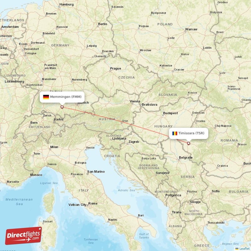 Direct flights from Memmingen to Timisoara, FMM to TSR non-stop ...