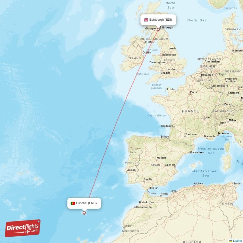 Direct flights from Funchal to Edinburgh, FNC to EDI non-stop ...