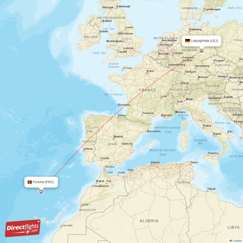 Direct flights from Funchal to Leipzig/Halle, FNC to LEJ non-stop ...