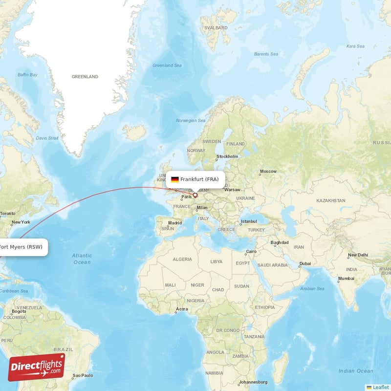 Direct flights from Frankfurt to Fort Myers, FRA to RSW non-stop ...
