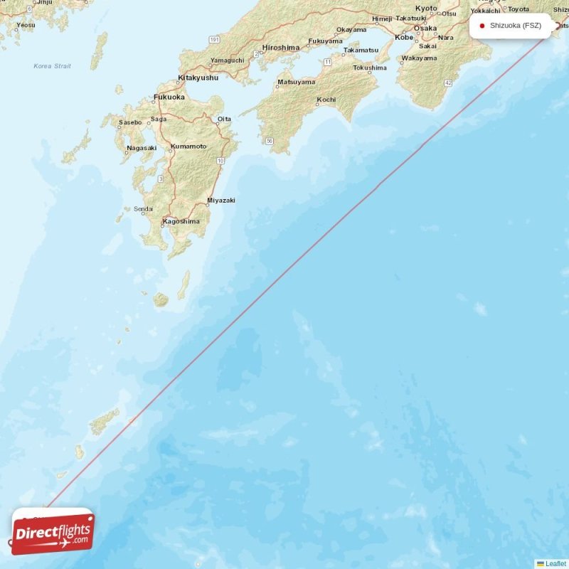 Direct flights from Shizuoka to Okinawa, FSZ to OKA non-stop ...