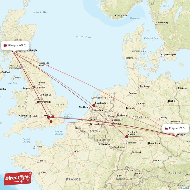 Direct flights from Glasgow to Prague, GLA to PRG non-stop ...