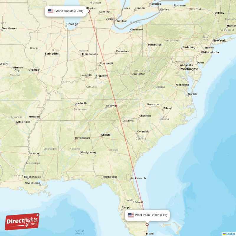 Direct flights from Grand Rapids to West Palm Beach (GRR-PBI ...