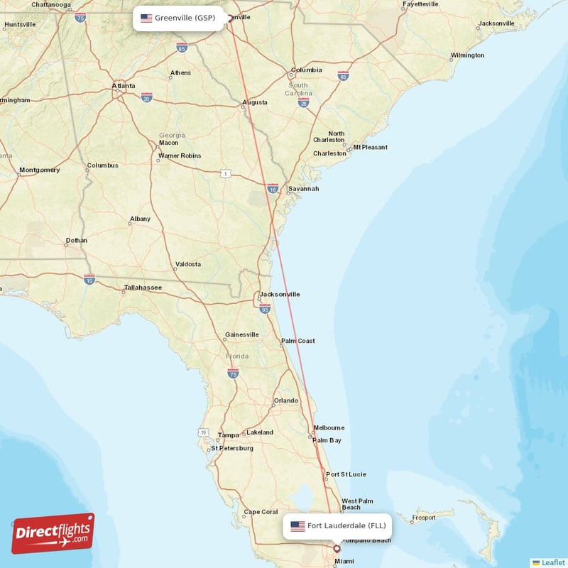 Direct flights from Greenville to Fort Lauderdale, GSP to FLL non-stop ...