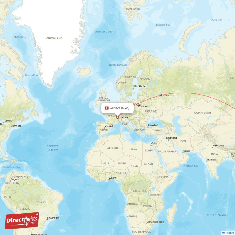 Direct flights from Geneva to Shanghai (GVA-PVG) - Directflights.com