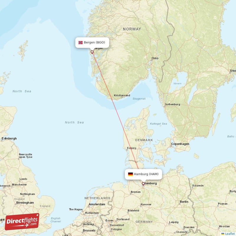 Direct flights from Hamburg to Bergen, HAM to BGO non-stop ...