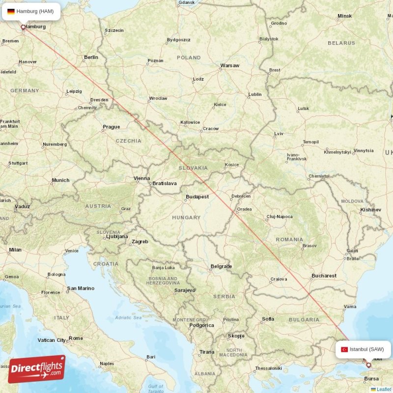 Direct flights from Hamburg to Istanbul (HAM-SAW) - Directflights.com