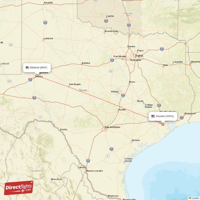 Direct flights from Houston to Midland, HOU to MAF non-stop ...