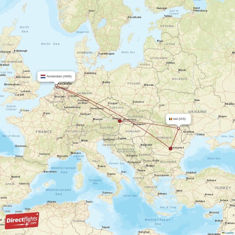 Direct flights from Iasi to Amsterdam, IAS to AMS non-stop ...