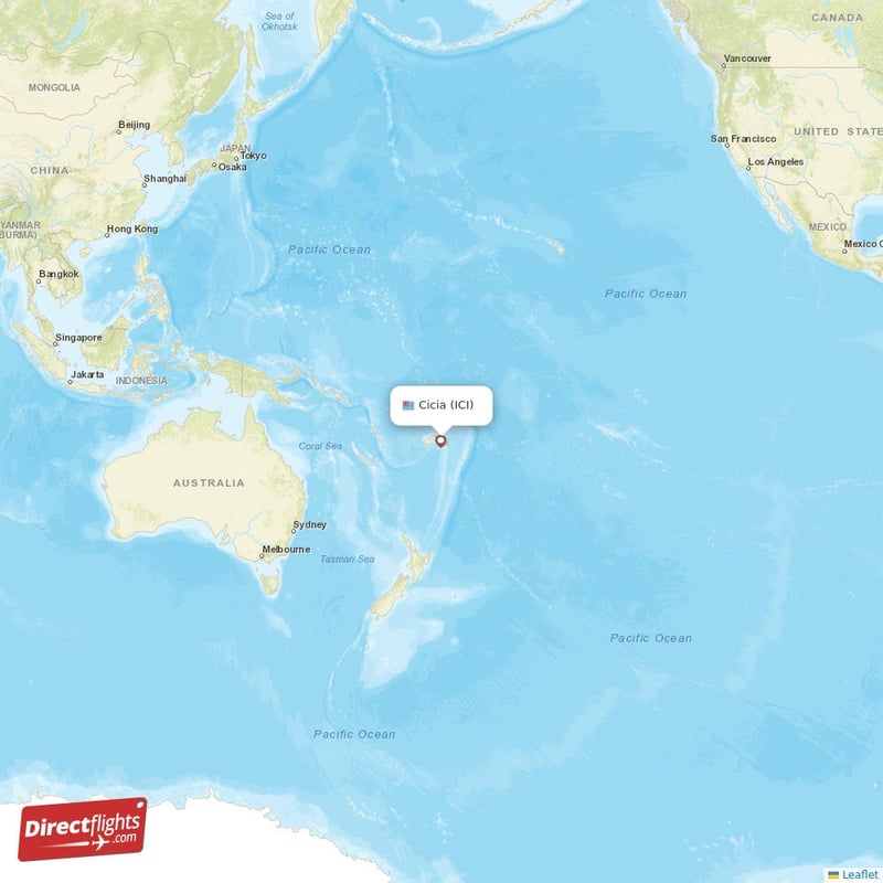 Direct flights from Cicia - 1 destinations - ICI, Fiji - Directflights.com