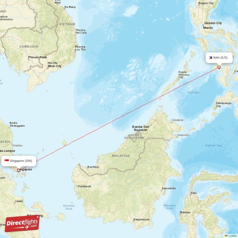 Direct flights from Iloilo to Singapore (ILO-SIN) - Directflights.com