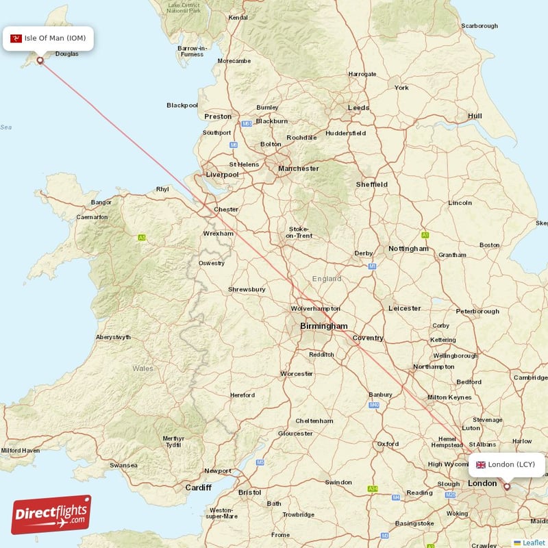 Direct flights from Isle Of Man to London, IOM to LCY non-stop ...