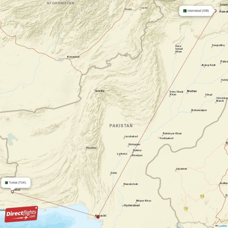 Direct flights from Islamabad to Turbat, ISB to TUK non-stop ...