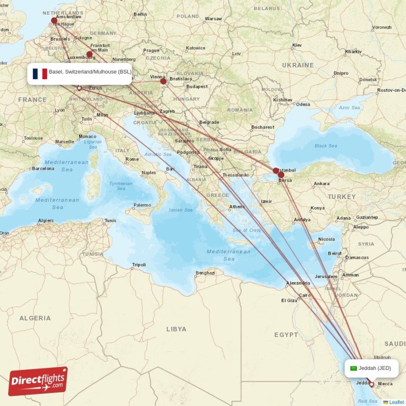 Direct flights from Jeddah to Basel, Switzerland/Mulhouse, JED to BSL ...