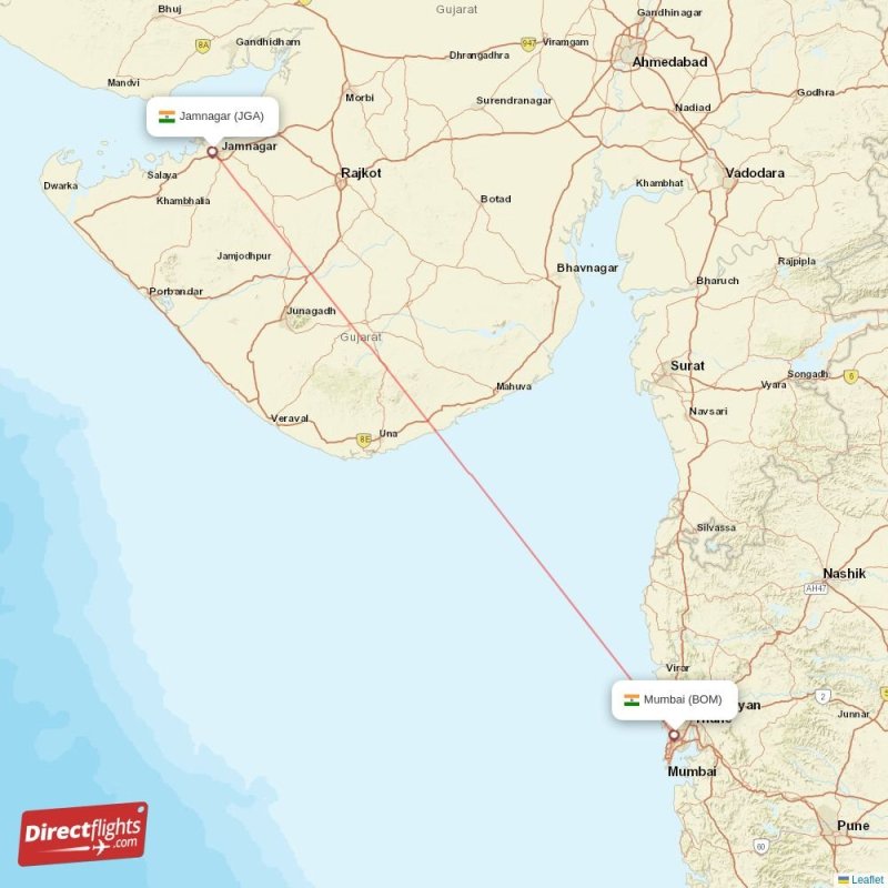 Direct flights to Jamnagar - JGA, India - Directflights.com