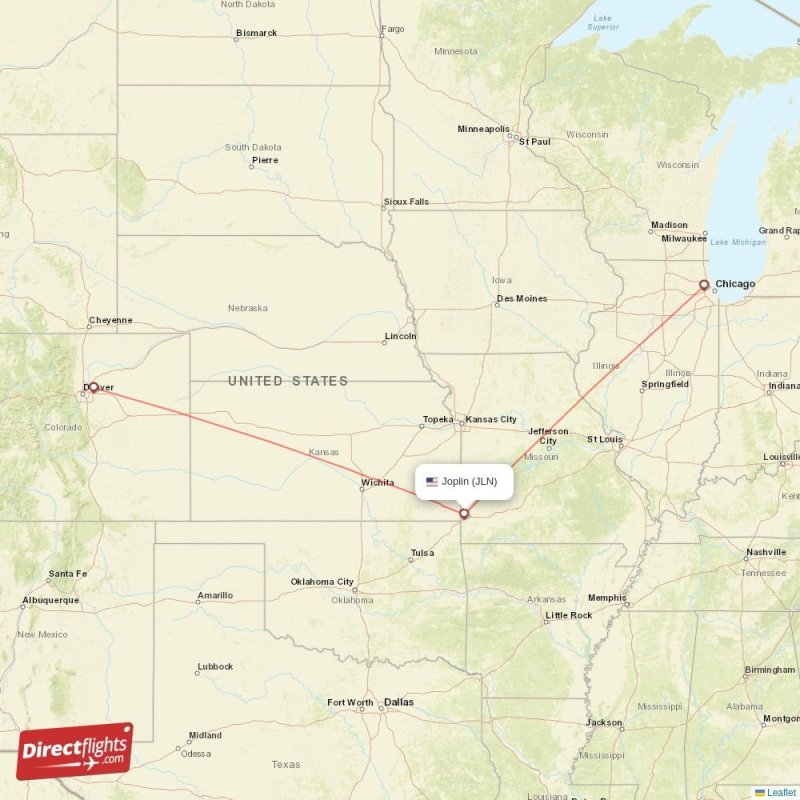 Direct flights from Jamestown - 1 destinations - JMS, USA ...