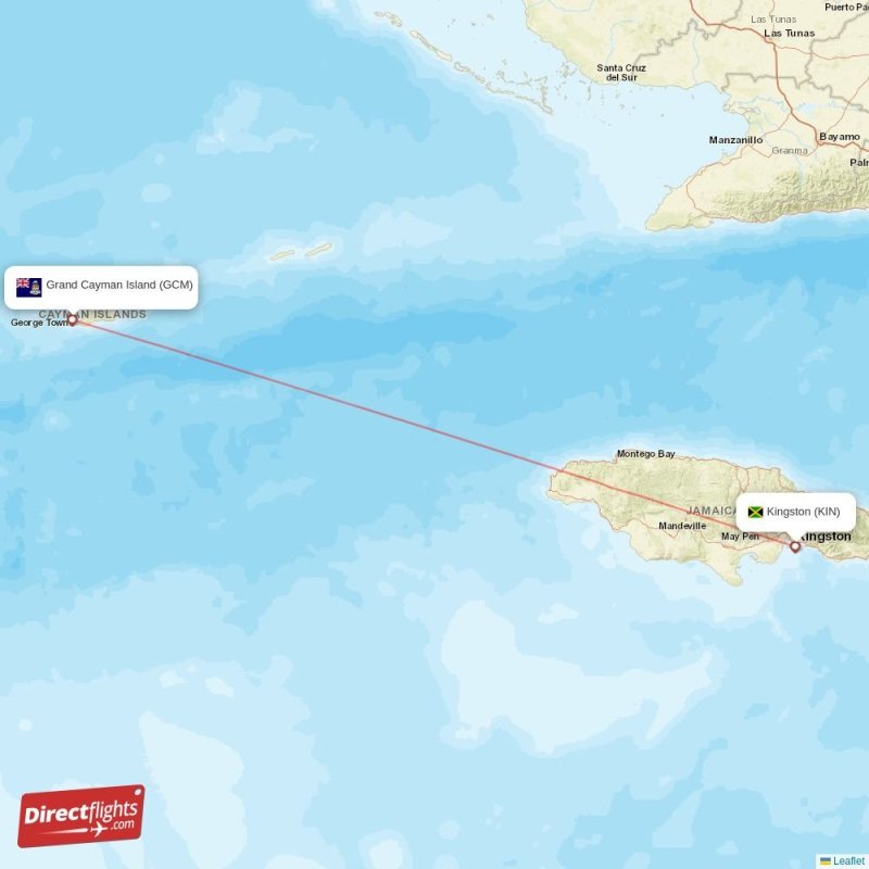 Direct flights from Kingston to Grand Cayman Island, KIN to GCM non ...