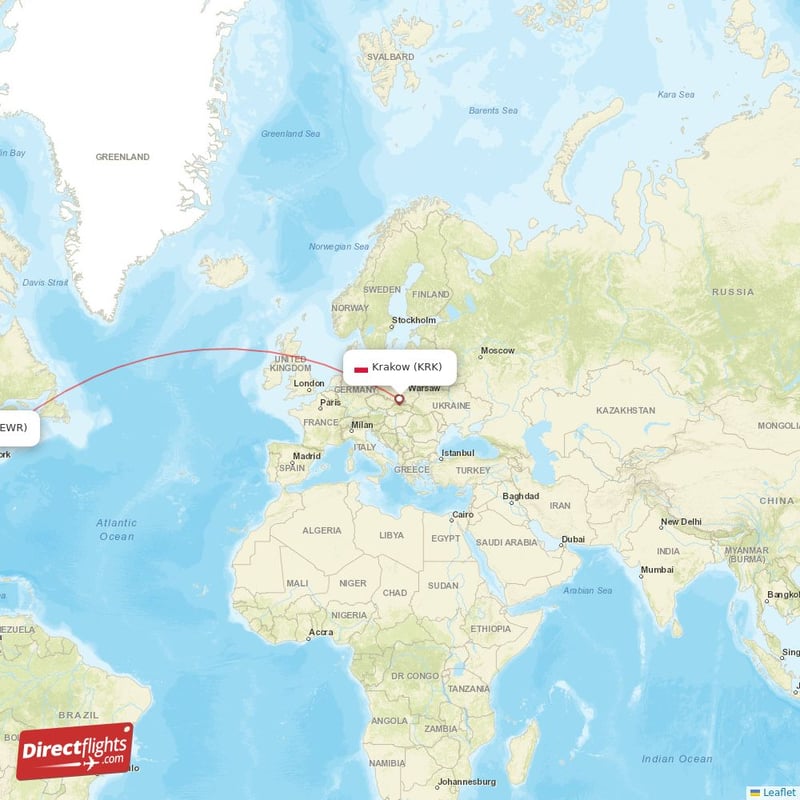 Direct flights from Krakow to New York, KRK to EWR non-stop ...