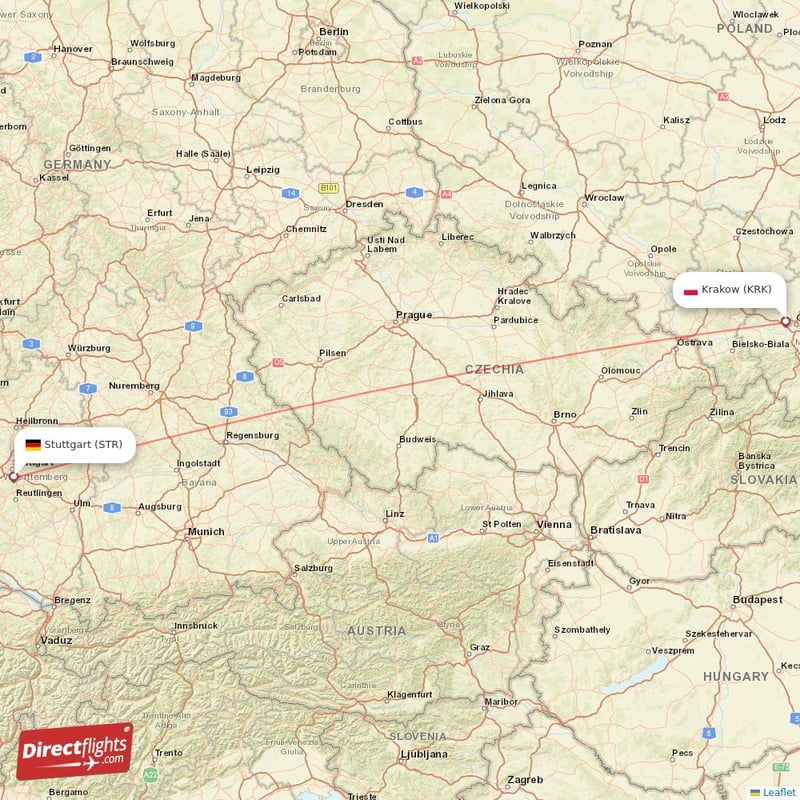 Direct flights from Krakow to Stuttgart, KRK to STR non-stop ...