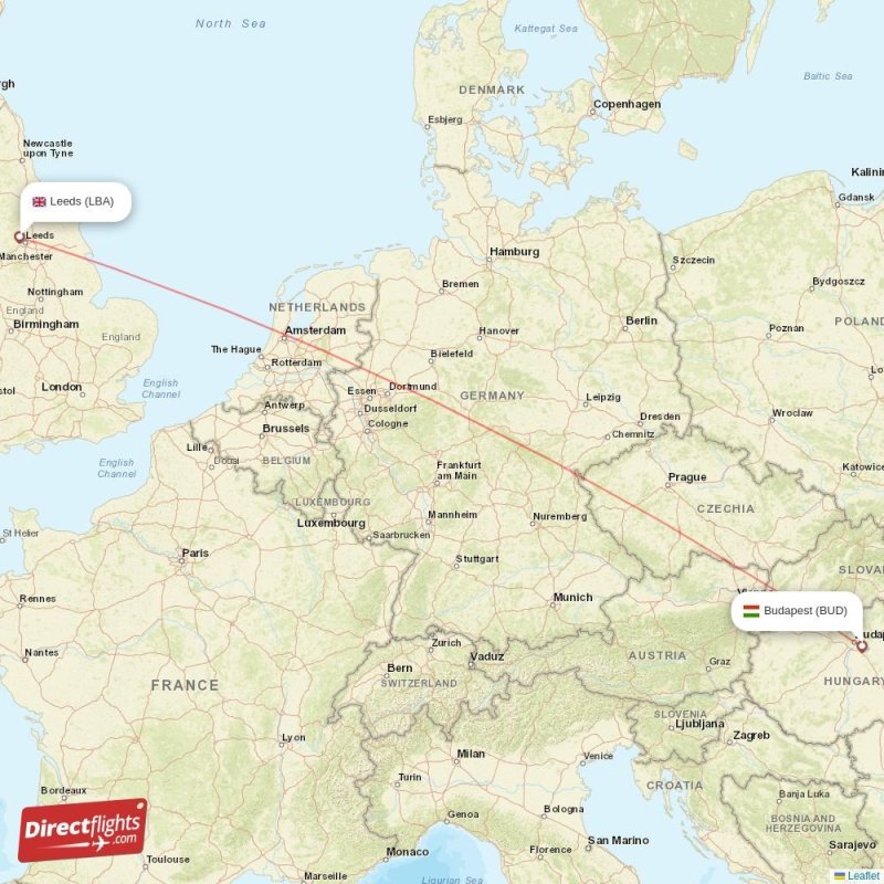 Direct flights from Leeds to Budapest, LBA to BUD non-stop ...