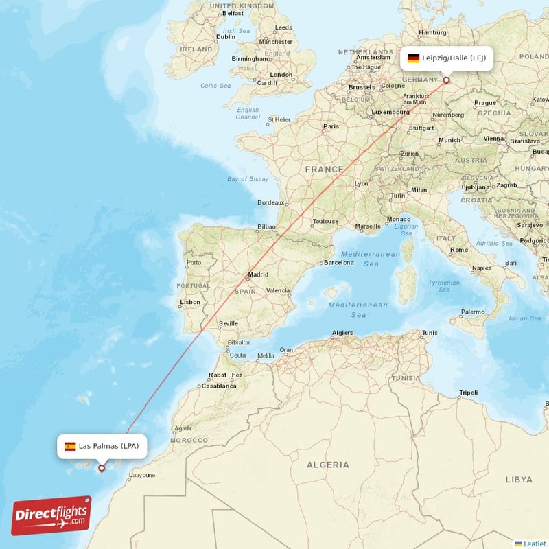 Direct flights from Leipzig/Halle to Las Palmas, LEJ to LPA non-stop ...