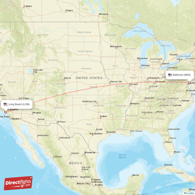 Direct flights from Long Beach to Baltimore, LGB to BWI non-stop ...