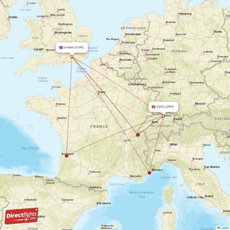 Direct flights from London to Zurich, LGW to ZRH non-stop ...