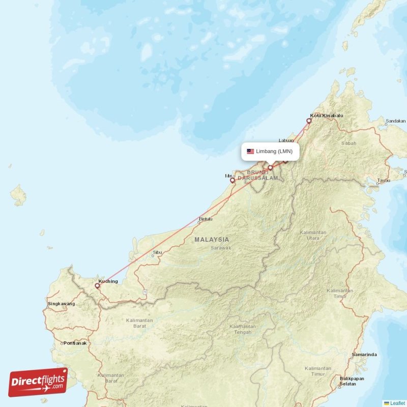 Direct flights from Limbang - 4 destinations - LMN, Malaysia ...