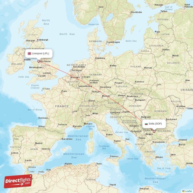 Direct flights from Liverpool to Sofia, LPL to SOF non-stop ...