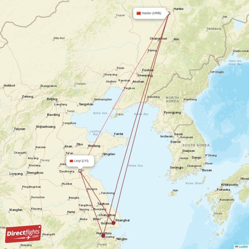 Direct flights from Linyi to Harbin, LYI to HRB non-stop ...