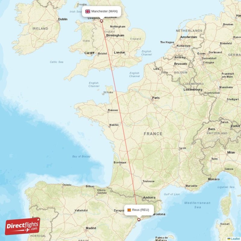 Direct flights from Manchester to Reus, MAN to REU non-stop ...