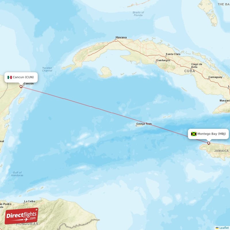 Direct flights from Montego Bay to Cancun, MBJ to CUN non-stop ...