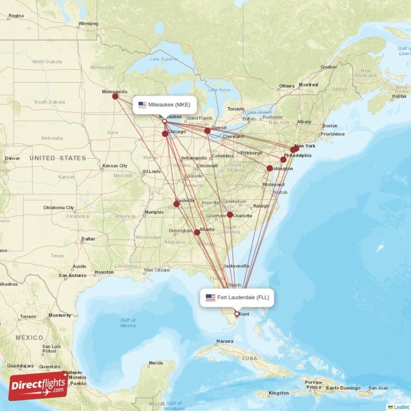 Direct flights from Milwaukee to Fort Lauderdale, MKE to FLL non-stop ...