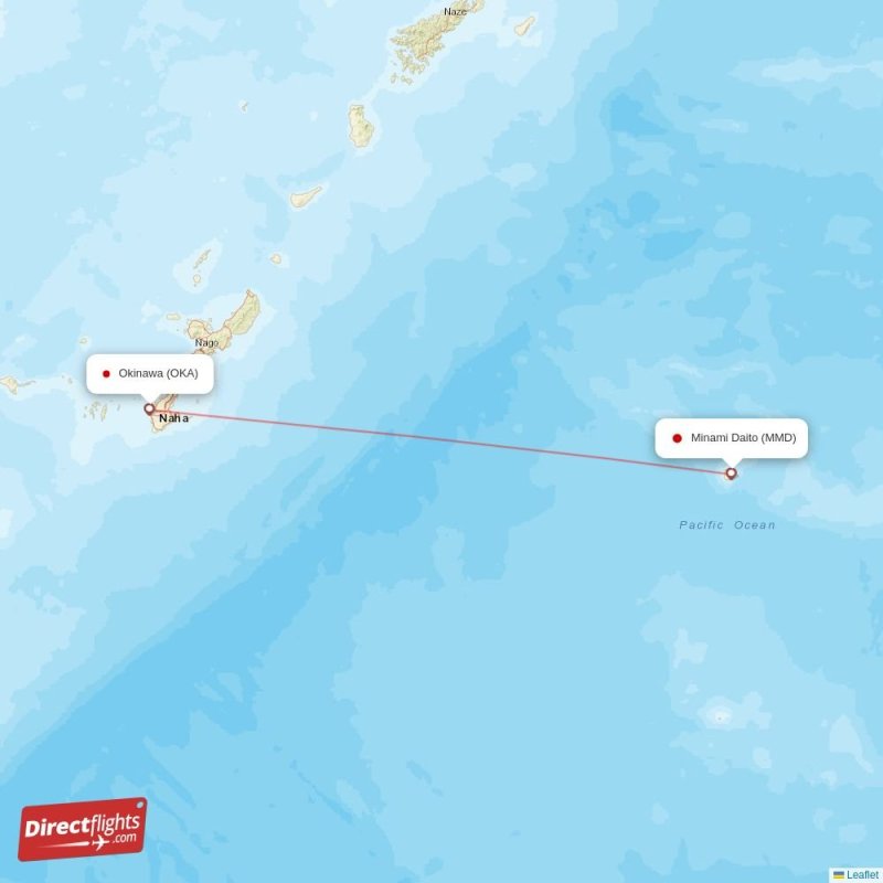 Direct flights to Minami Daito - MMD, Japan - Directflights.com